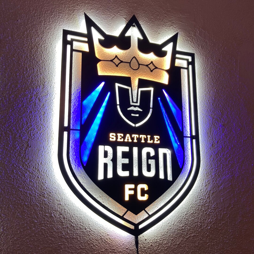 OL Reign seattle Reign FC LED Lighted Wall Sign, Seattle Reign Led Sign ...