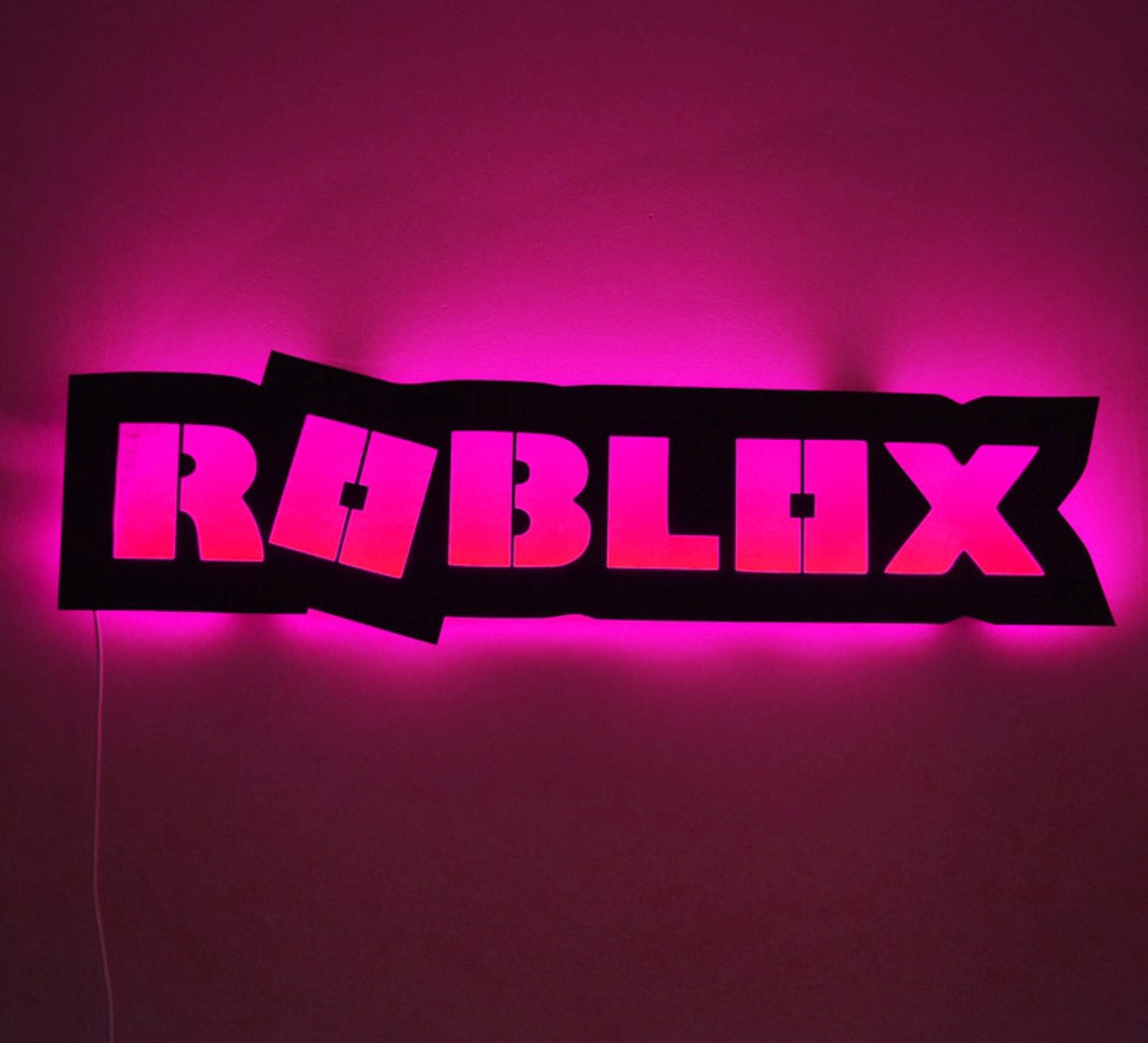 LED Lighted Roblox Inspired Wall Art Roblox Video Game Art - Etsy Australia