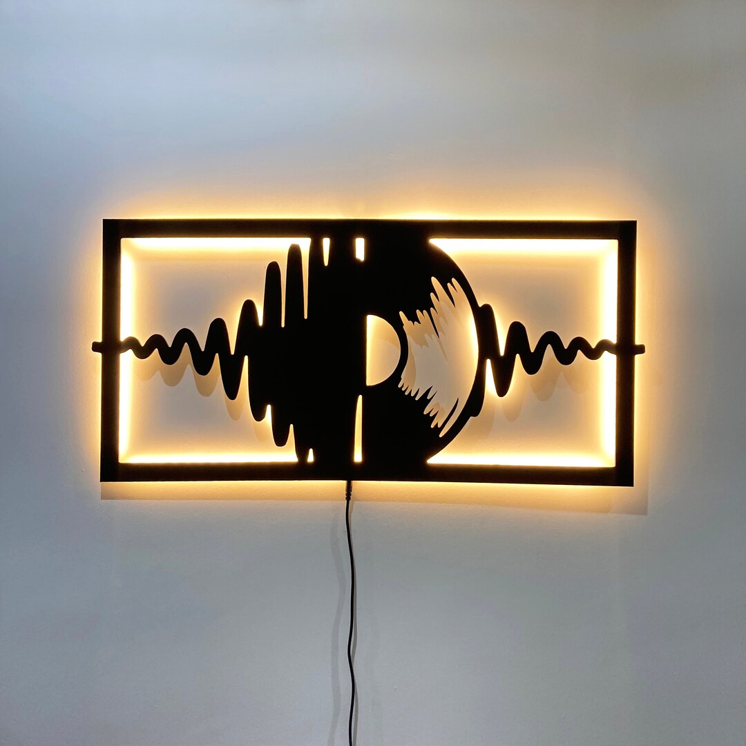 Led Light Record Wall Art, Record Led Sign, Record Led Lamp, Lighted ...