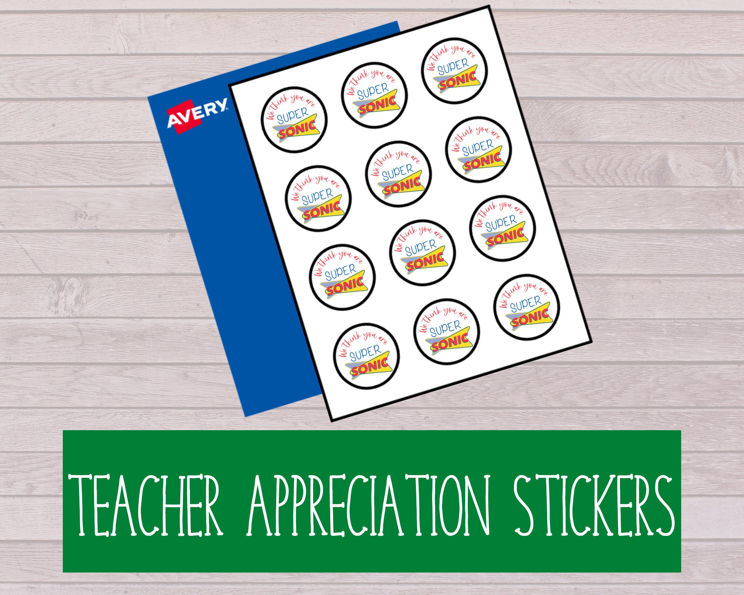 Printable Appreciation Stickers 2" Diameter - Etsy