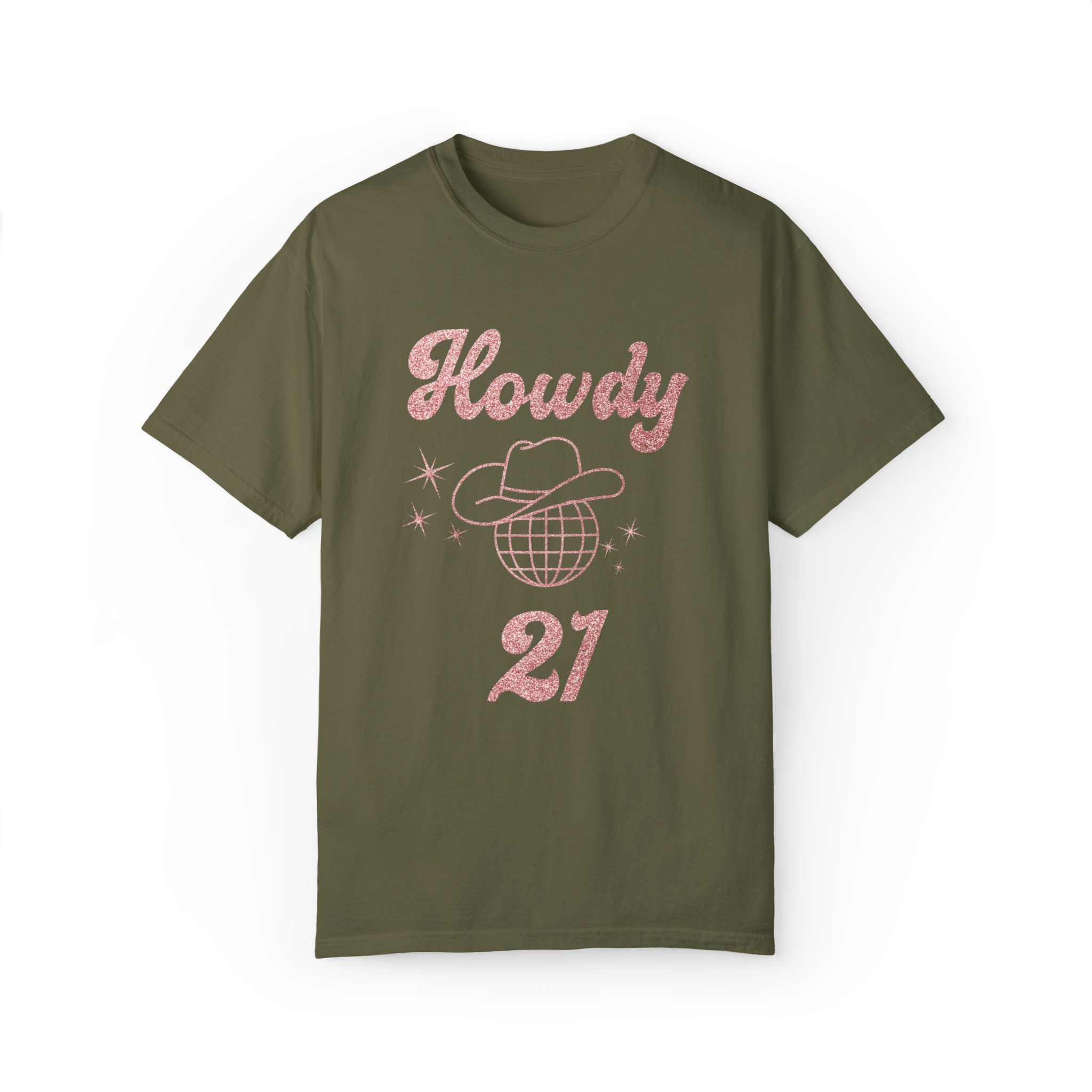 21st Birthday Shirt, Comfort Colors, Howdy 21, Rose Gold 21st Birthday ...