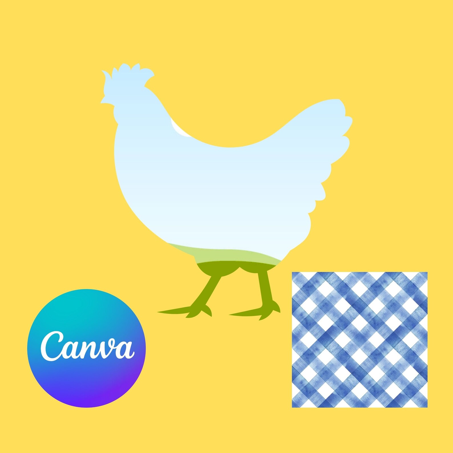 Hen Doodle Design, Hen Canva Frame, SVG Doodle Frame, Hen SVG, Hen Svg ...