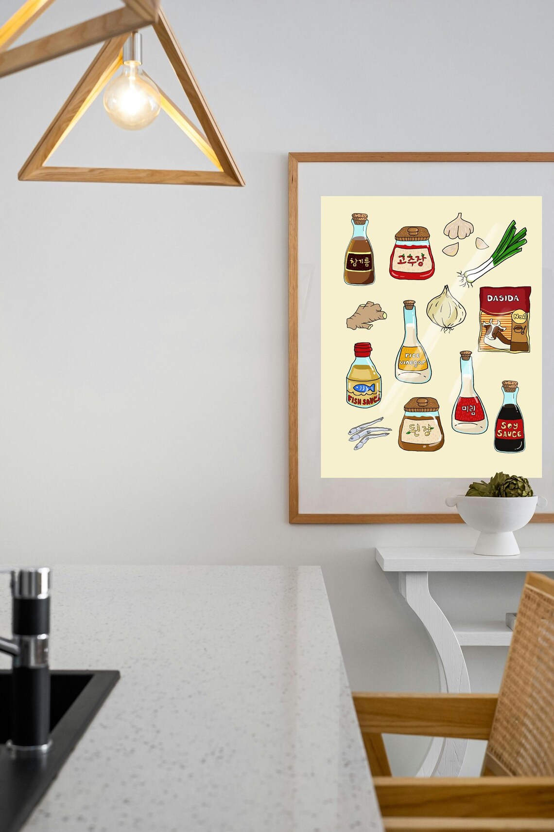 Printable Korean Food Ingredients Poster | Korean Cuisine | Korean Food ...