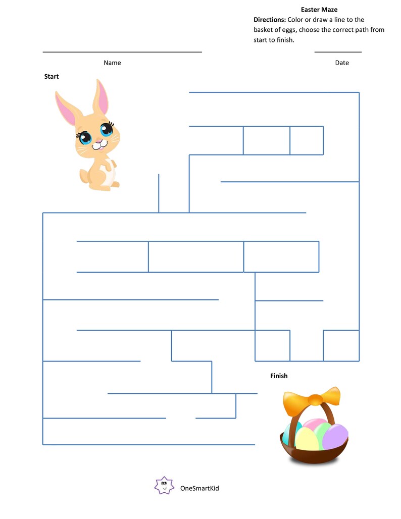 Easter Bunny Maze - Etsy