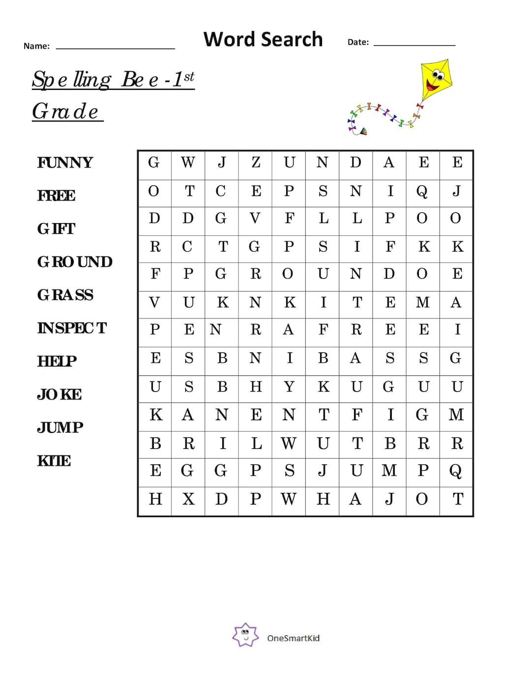 Spelling Bee Kids Word Search 1st Grade Flying Kite Downloadable spelling-bee-kids-word-search-1st-grade-flying-kite-downloadable
