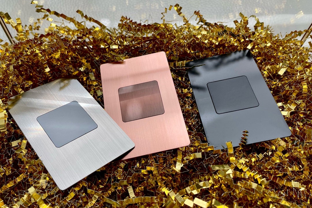 3-pack Digital Metal Business Cards | Black, Rose Gold & Silver ...