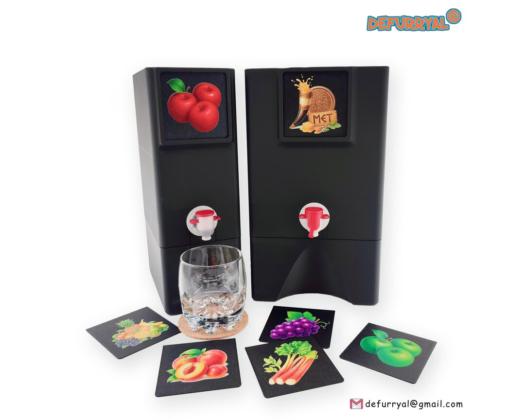Bag-in-box Dispenser With Motif Insert – Beverage Box for Juice, Wine ...