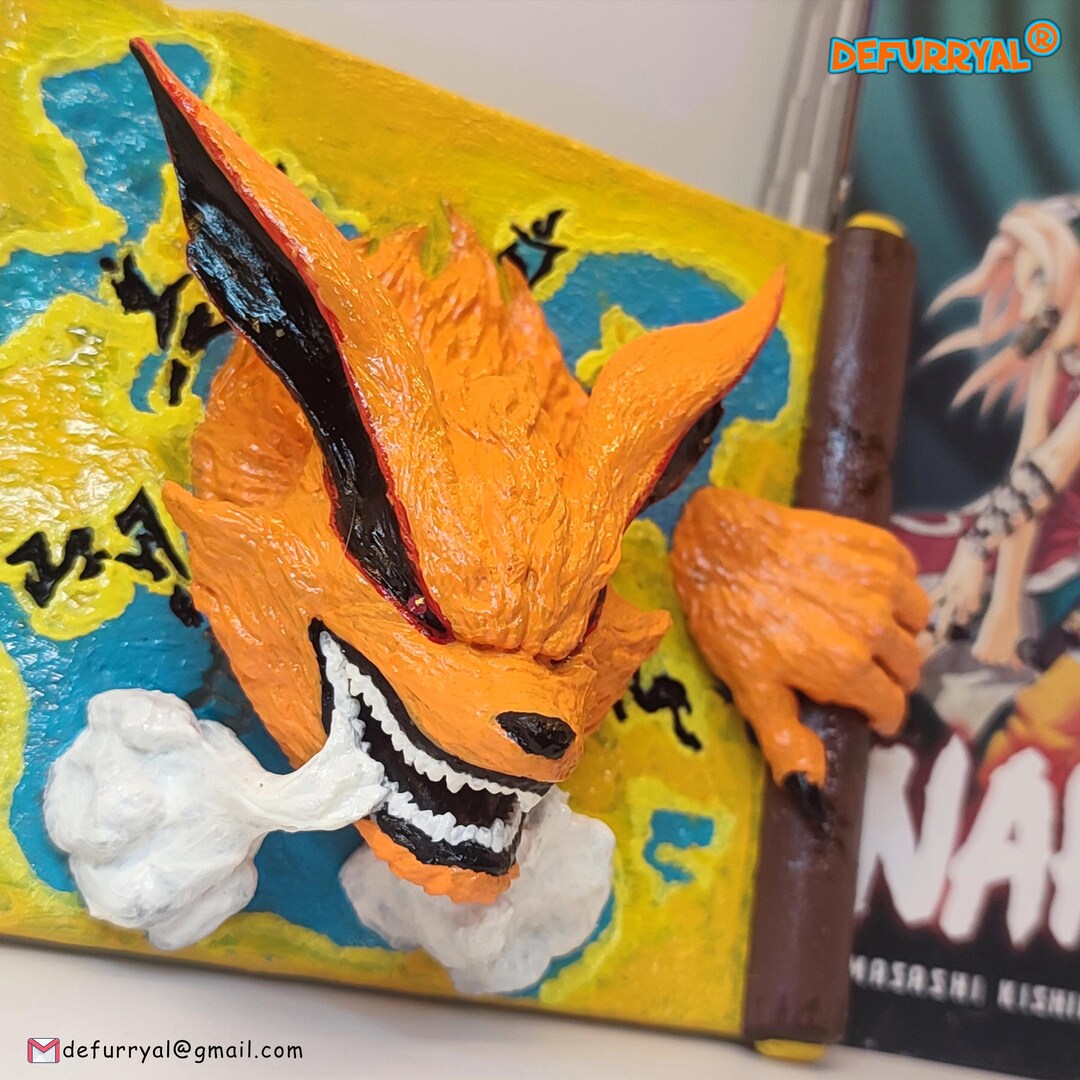 Kyubi Kurama Naruto 3D Detailed Resin Printed and Hand Painted Unique ...