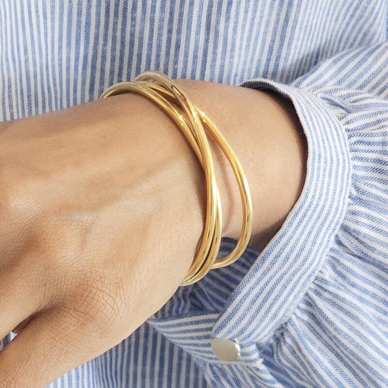 Gold Cuff Bracelet - Etsy