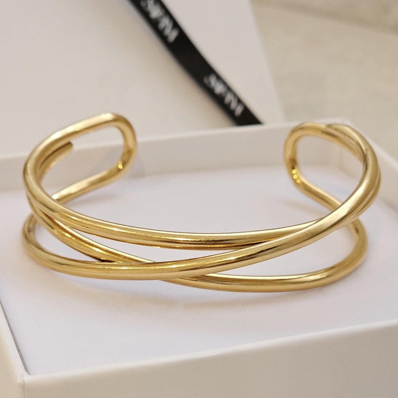 Gold Cuff Bracelet - Etsy