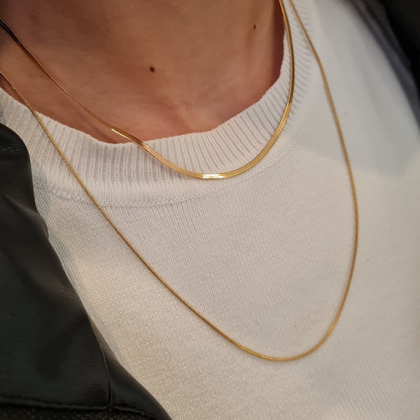 Thin Gold Chain - Etsy