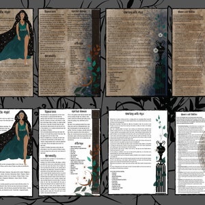 NYX the Goddess of the Night | Printable Grimoire Pages | BOS Pages ...