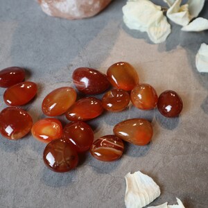 Carnelian Tumbled Stone | Tumble Stones for Crystal Grids | Natural ...