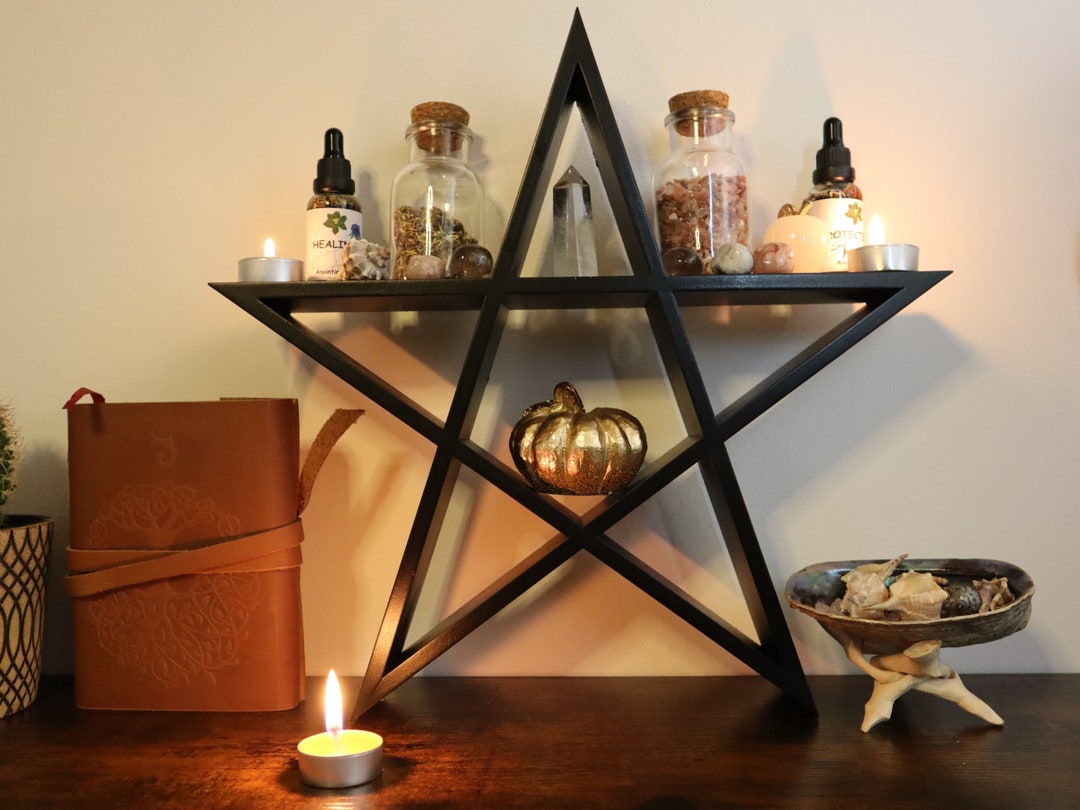 Pentagram Wall Shelf - Etsy