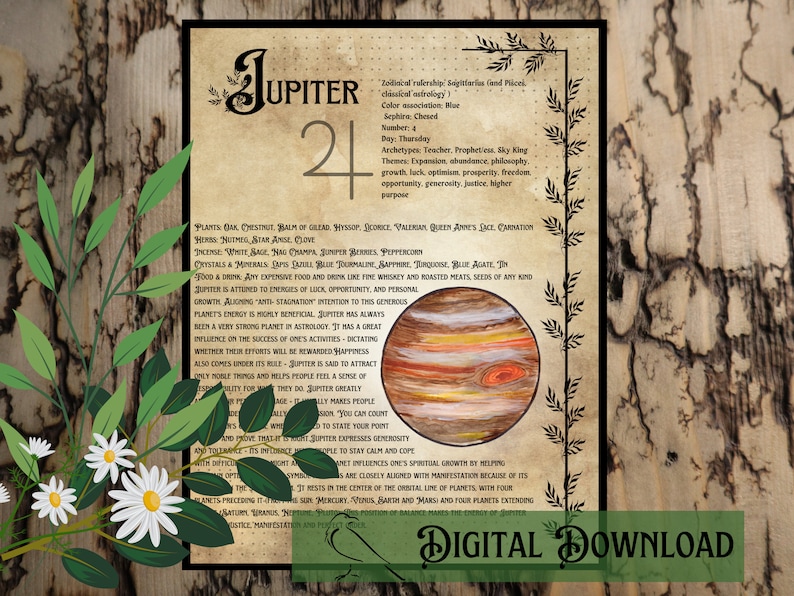 Jupiter | Planetary Magical Correspondences | Cosmic Witch |grimoire ...