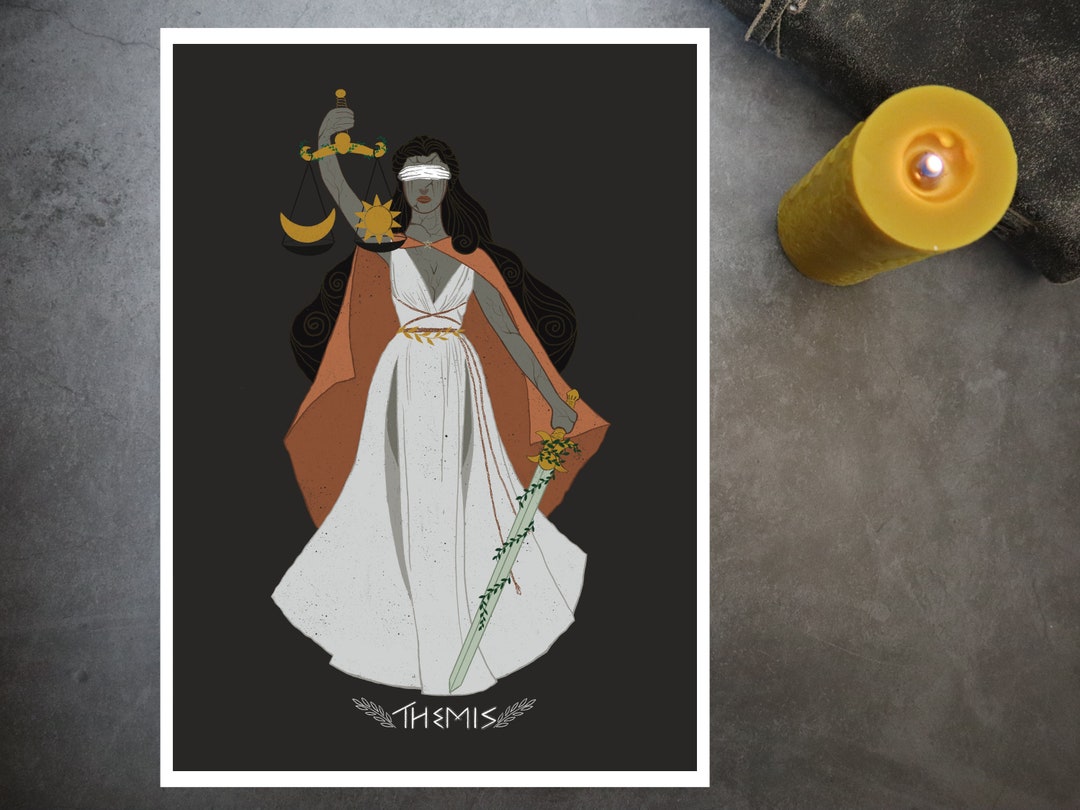 Themis the Goddess of Justice and Law | High Quality Art Print | Wall ...