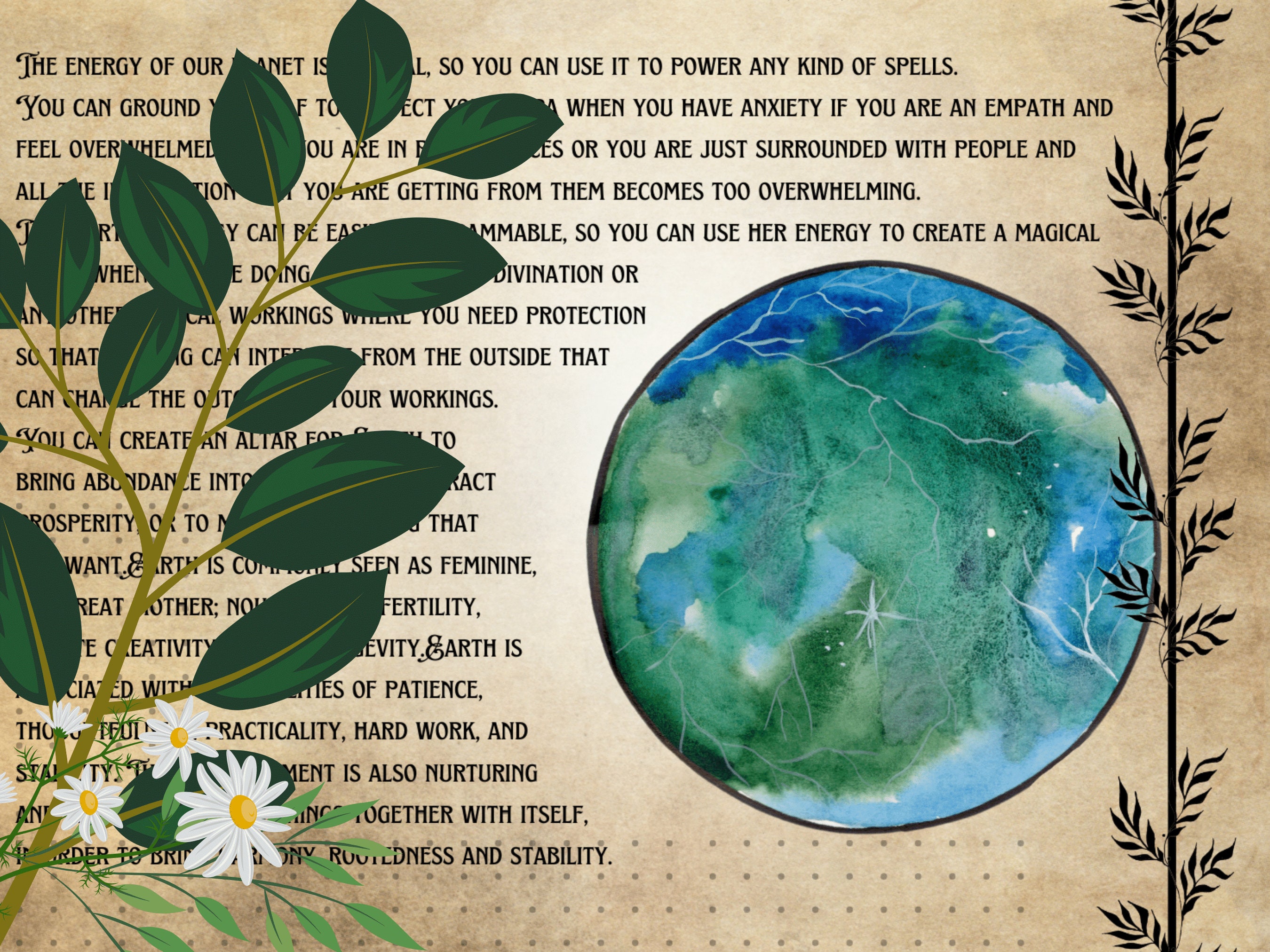 The Planet Earth Planetary Magical Correspondences Cosmic Witch ...