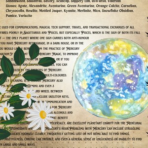 Mercury Planet | Planetary Magickal Correspondences | Grimoire Page ...