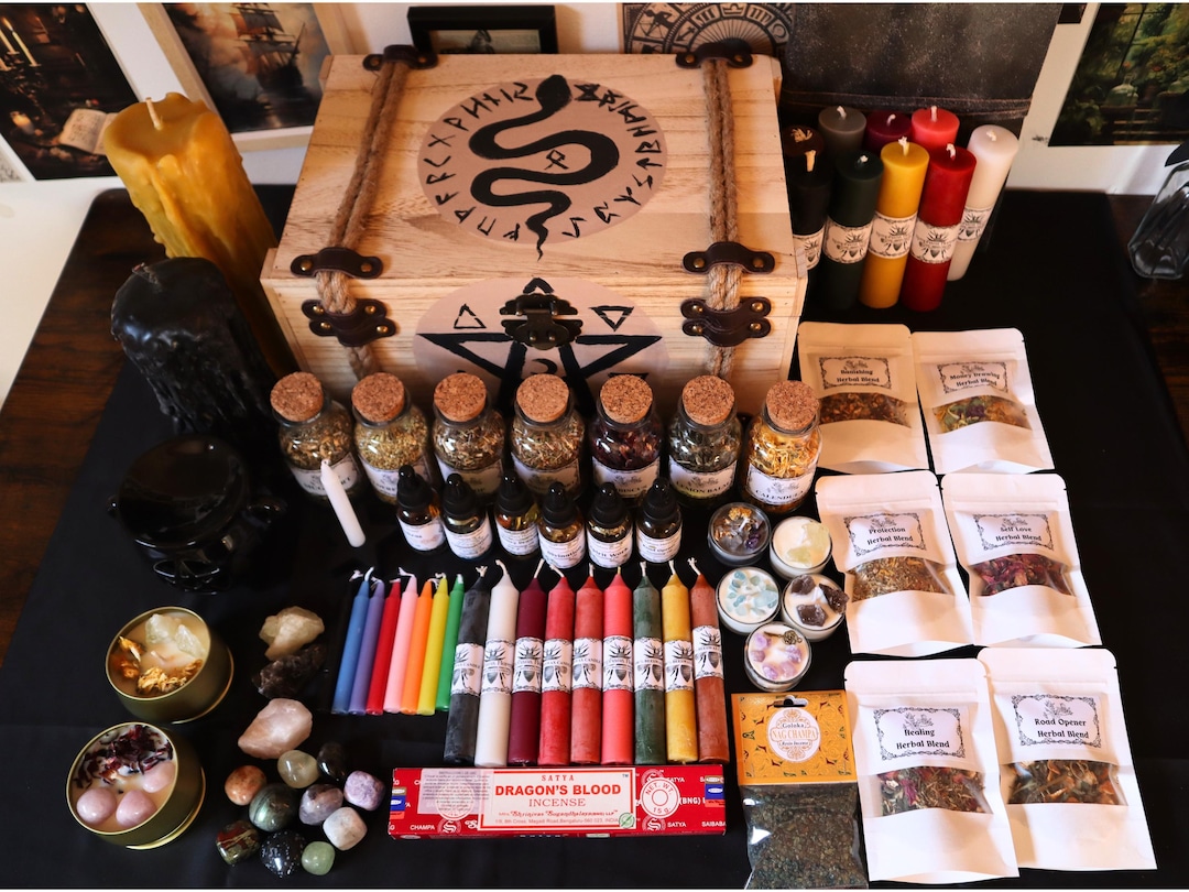 Witchcraft Kit | Altar Supplies | Apothecary Set | Starter Kit | Spell ...