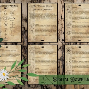 Witches Runes | Divination Runes | Grimoire Page | BOS Page | Book of ...