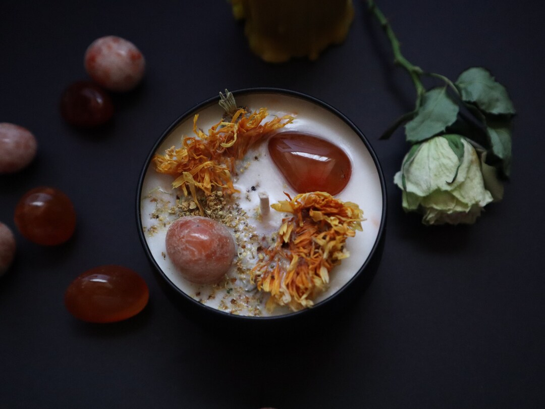 Litha Summer Solstice Candle | Midsummer | Pagan Sabbat | Sun Rituals ...