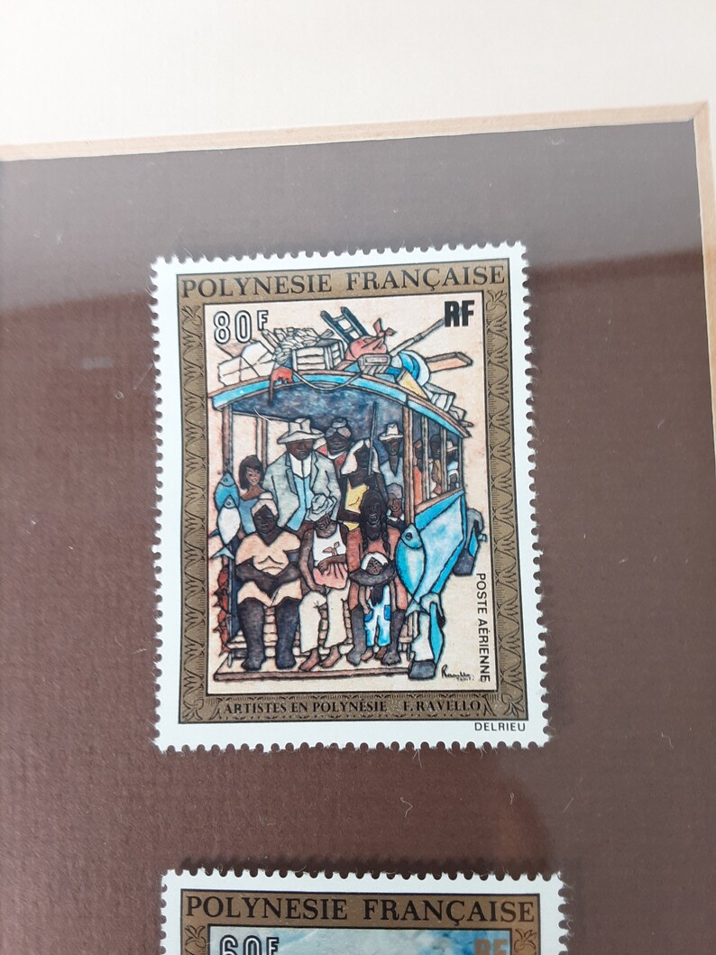 Polynesie Francaise 3 Stamp Collection Frame Display Set - Etsy