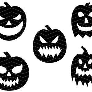 Jack O Lantern Svg Bundle Halloween Pumpkins Scary Pumpkins - Etsy