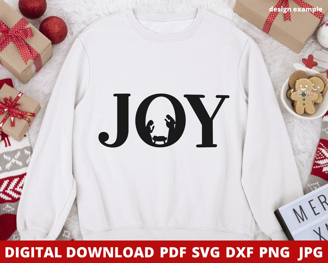 Joy Svg Manger Svg Baby Jesus Svg Religious Christmas Svg - Etsy UK