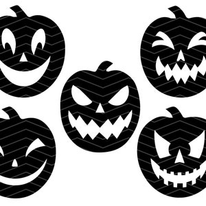 Jack O Lantern Svg Bundle Halloween Pumpkins Scary Pumpkins - Etsy