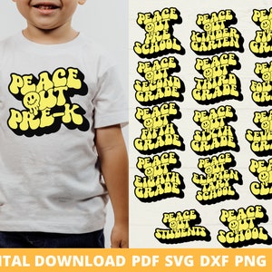 Peace Out School Svg, Last Day of School Svg, Peace Out Preschool Svg ...