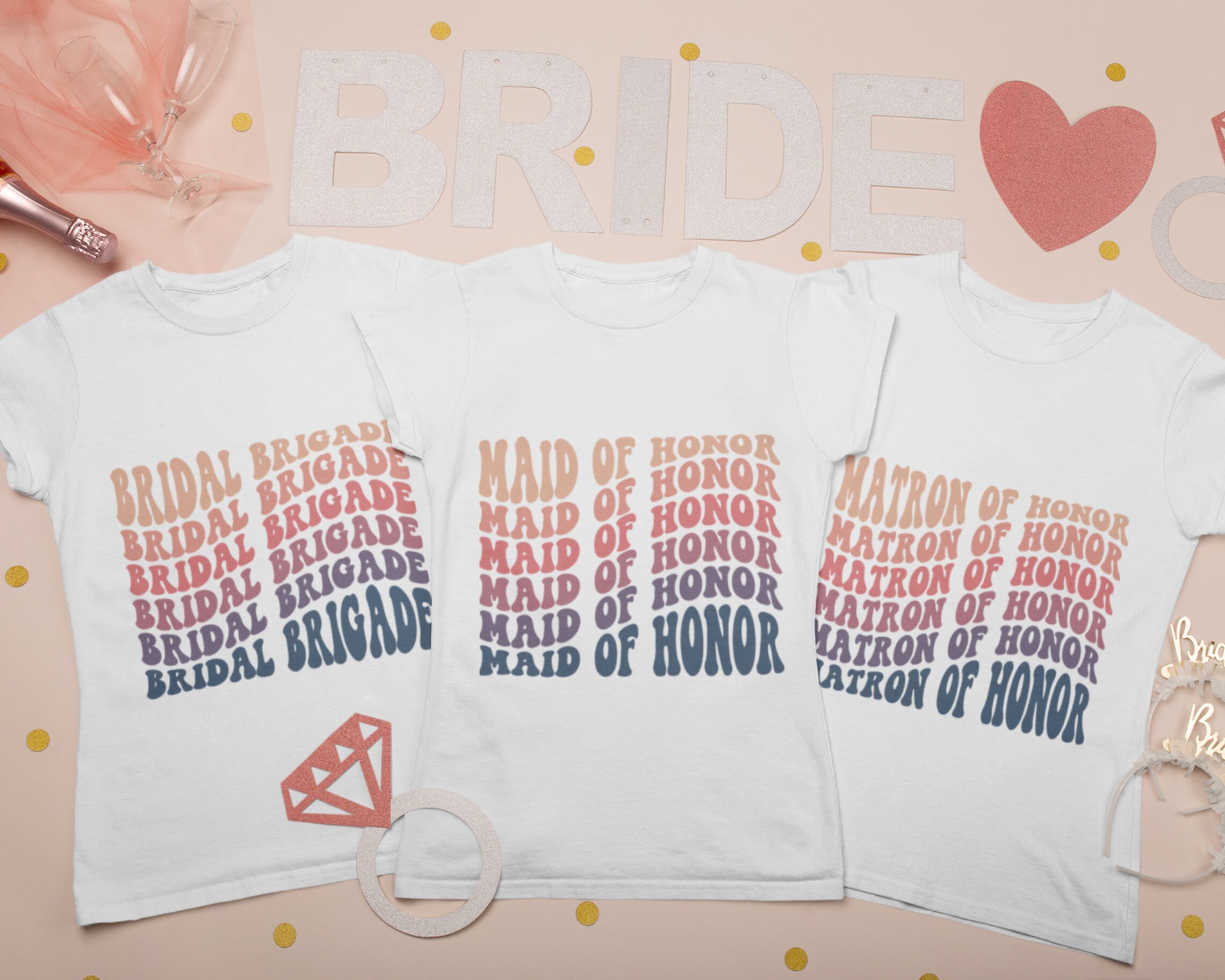 Wedding Party Bundle Bridal Bundle Svg Wedding Party Svg - Etsy