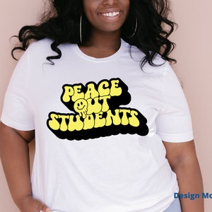 Peace Out School Svg, Last Day of School Svg, Peace Out Preschool Svg ...