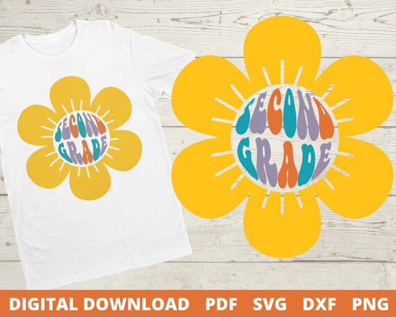 Boho Second Grade Svg Back to School First Day of School - Etsy