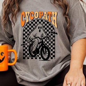 Cycopath Halloween Ghost Riding Bike Svg, Cycopath Shirt, Halloween Png ...