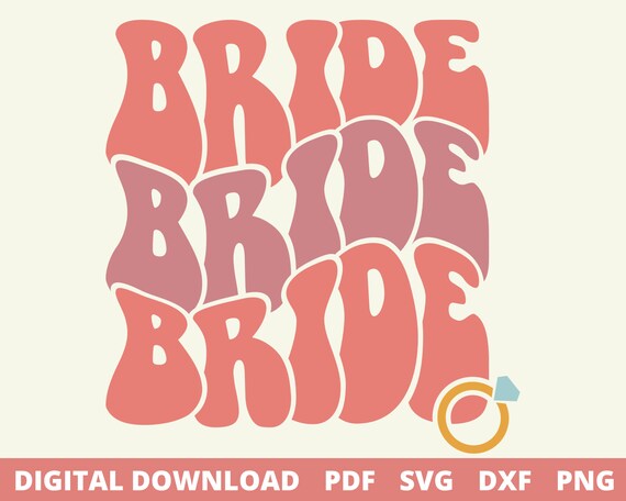 Bride Svg Bridal Svg Retro Bride Svg Bride Svg Boho Svg - Etsy