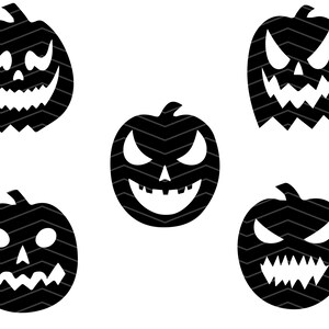 Jack O Lantern Svg Bundle Halloween Pumpkins Scary Pumpkins - Etsy