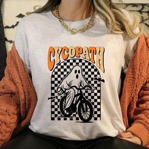 Cycopath Halloween Ghost Riding Bike Svg Cycopath Shirt - Etsy