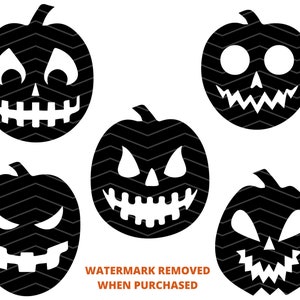 Jack O Lantern Svg Bundle Halloween Pumpkins Scary Pumpkins - Etsy