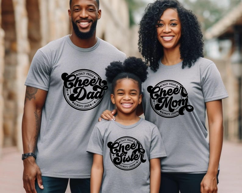 Cheer Family SVG Bundle, Mom Dad Sister Brother, Cricut Silhouette Cut ...