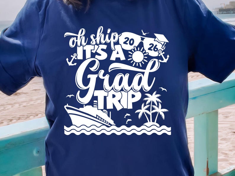 Grade Cruise 2026 SVG, Klasse von 2026 Cruise PNG, Graduation Trip ...