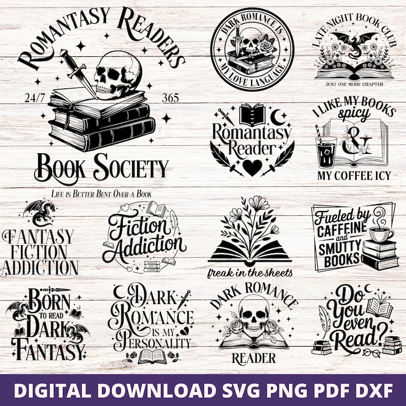 Booktok Svg Laser Files - Etsy