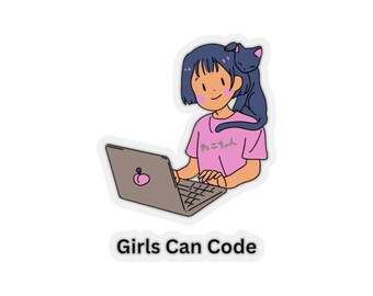 Programmer Stickers, STEM Sticker, Girl Code Sticker, Coder Stickers, Tech Sticker, Web ...