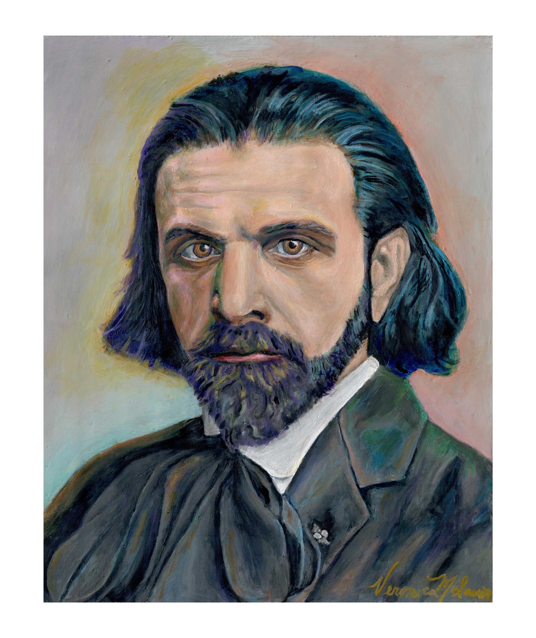 Chiropractor Portrait "the Developer of Chiropractic". BJ Palmer. High Quality Giclee Art Print ...