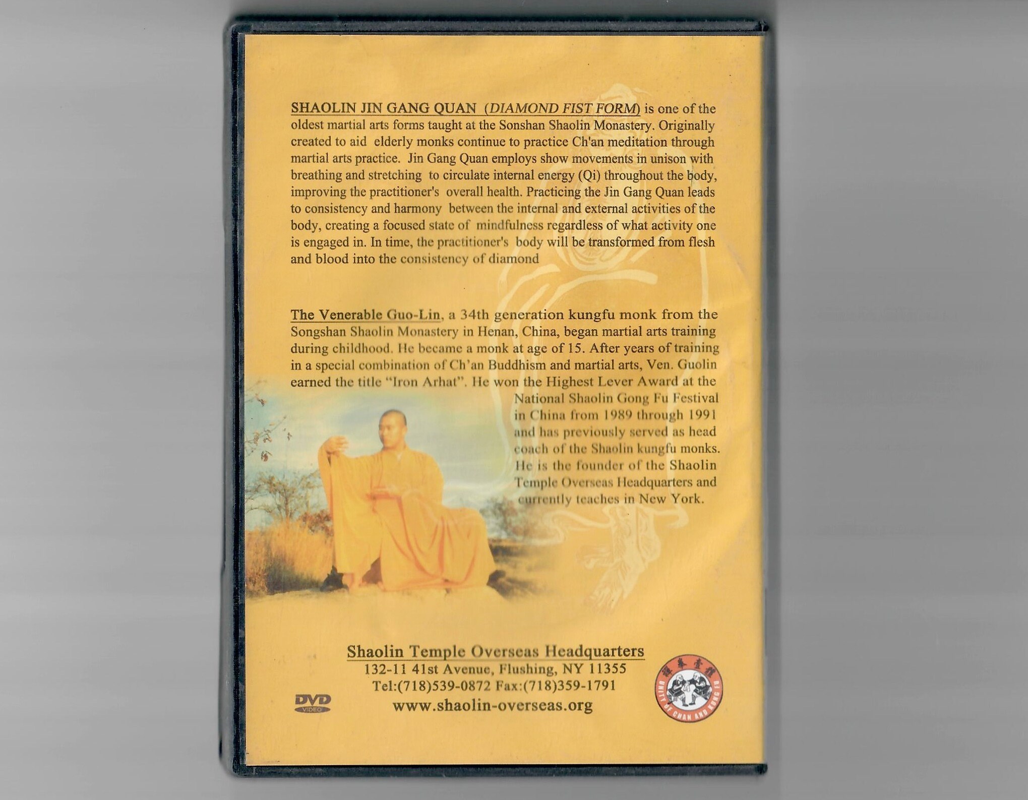 Shaolin Gong Fu Jin Gang Quan Diamond Fist Form From Shaolin Temple ...