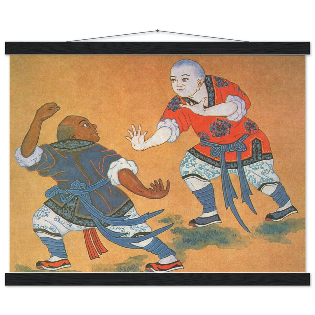 Shaolin Kungfu Monks (3) Vintage Art. Museum-quality Matte Paper Poster ...