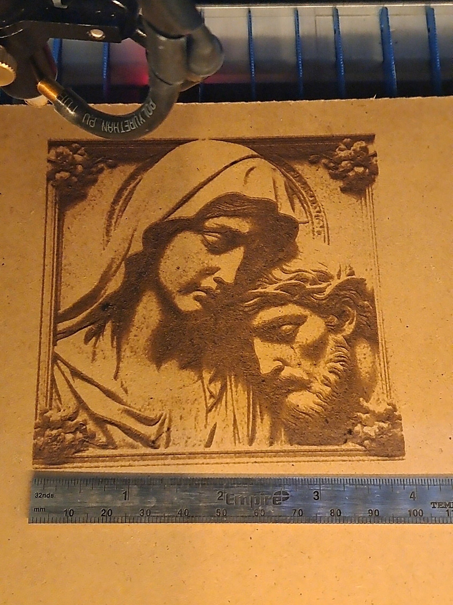 Jesus and Mary Laser Cut File, Laser PNG Engraving, Mother Mary Digital ...
