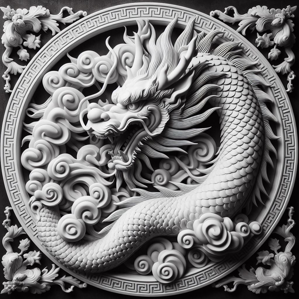 Carveco Maker Dragon CNC Engraving File, 3d Dragon Engraving, Carveco ...