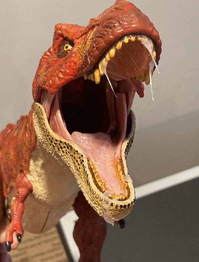 Custom Jurassic World Real Feel Red Rex - Etsy