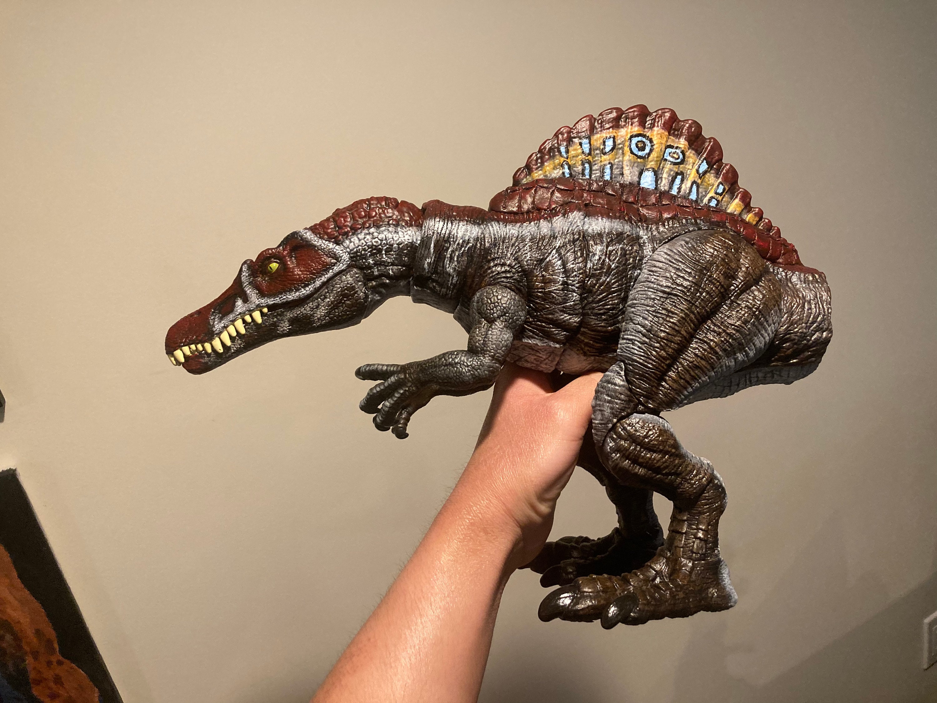 Custom Jurassic Park Hammond Collection Spinosaurus & Bull T. Rex ...