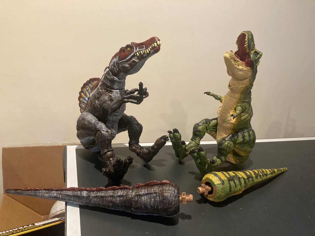 Custom Jurassic Park Hammond Collection Spinosaurus & Bull T. Rex ...